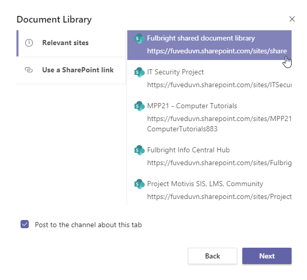 How to Connect a SharePoint Document Library to Microsoft Teams