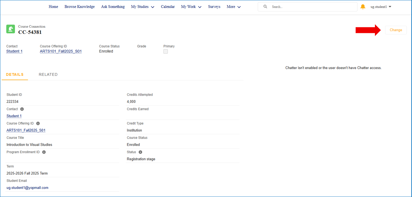 Instructions - Online Course Registration User Guide for Student