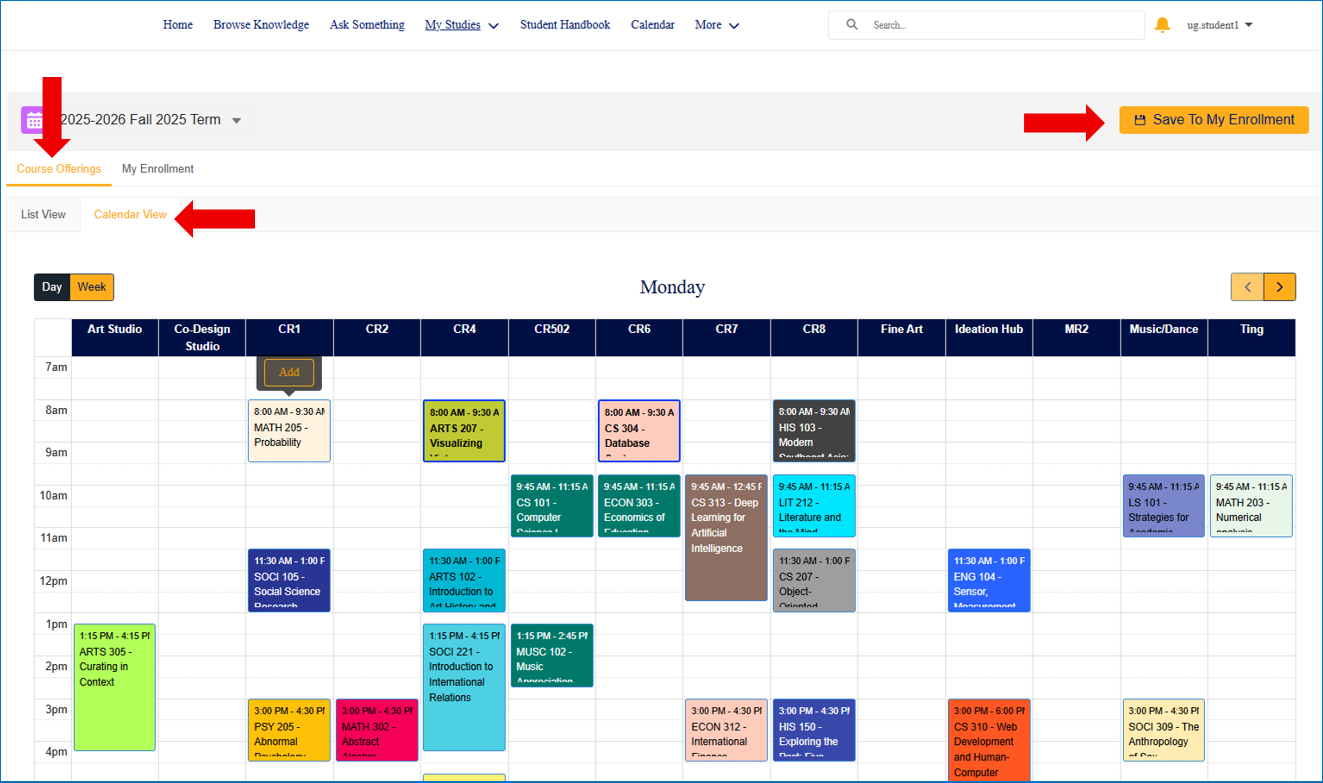 Instructions - Online Course Registration User Guide for Student